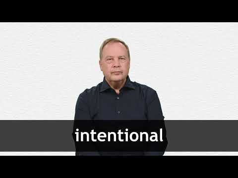 INTENTIONAL definition and meaning | Collins English Dictionary