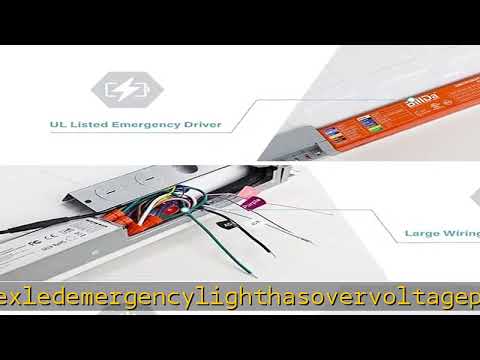 4 Pack 2x4 LED Flat Panel Light with Emergency Battery Backup, Up to 1.5H of Power Support at 8W Ou