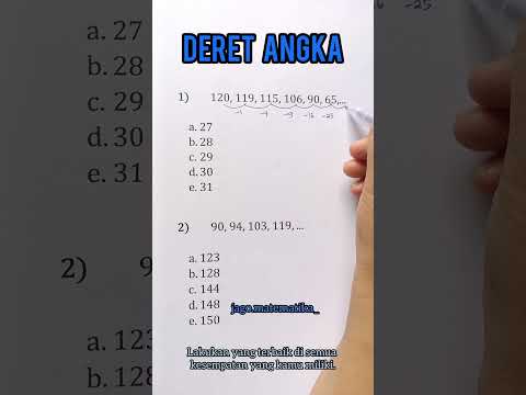 SOAL DERET ANGKA TIU SKD CPNS DAN SOAL TES KEDINASAN