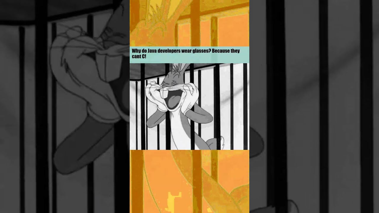 Bad Joke Bot:  Why do Java Developers wear glasses?  Because they can't C  #memes #programmingmemes