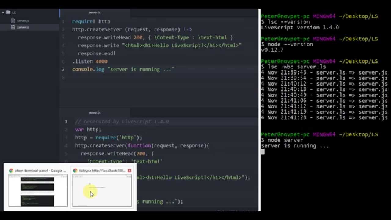 LiveScript 1 - Very simple server in LiveScript