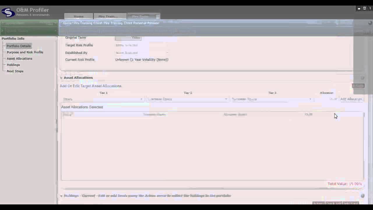Creating a Client Portfolio