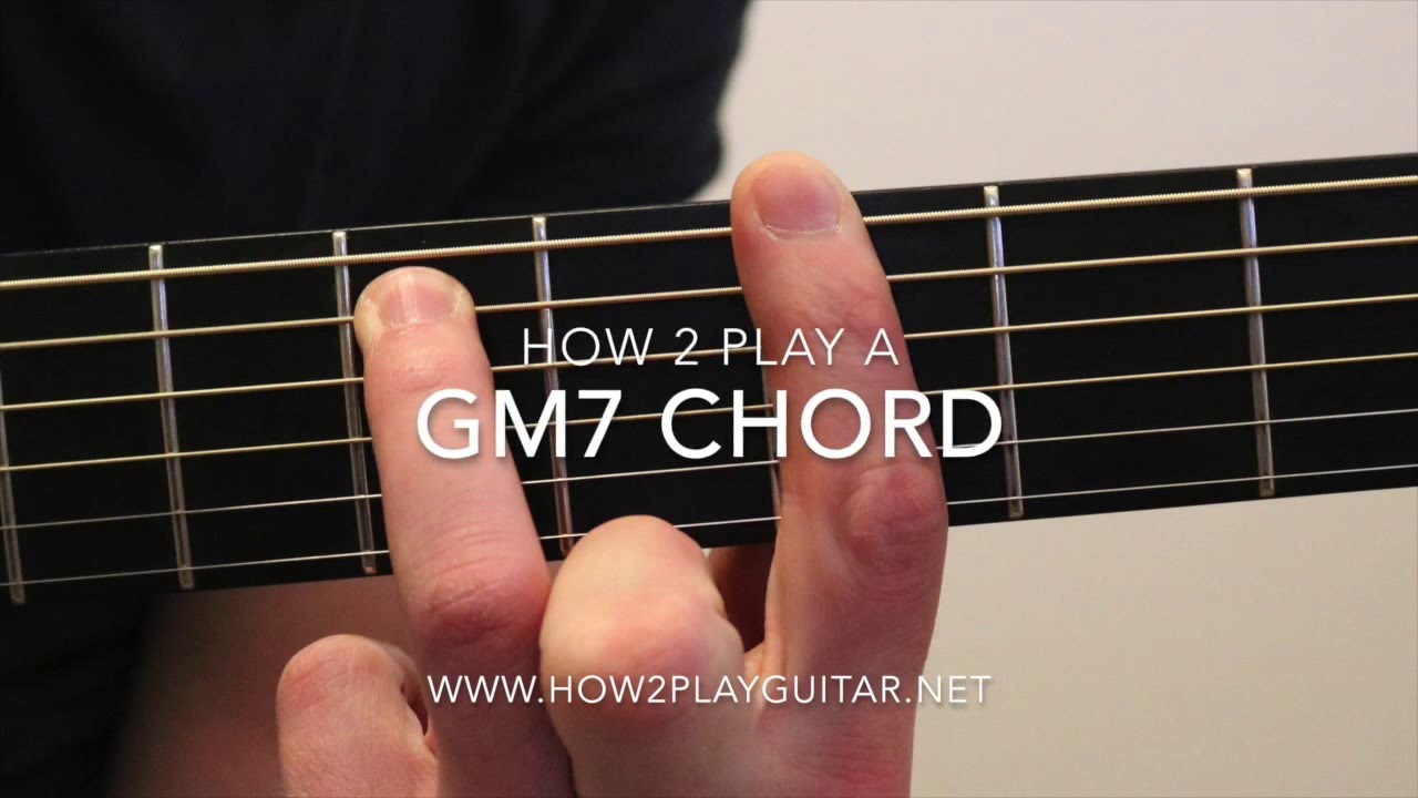 How to play a Gm7 chord on guitar