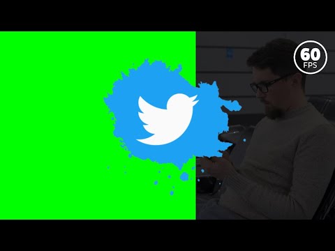 Top 3 Twitter logo animations | green screen, alpha channel | free download
