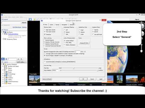 How to change language on Google Earth - Tutorial