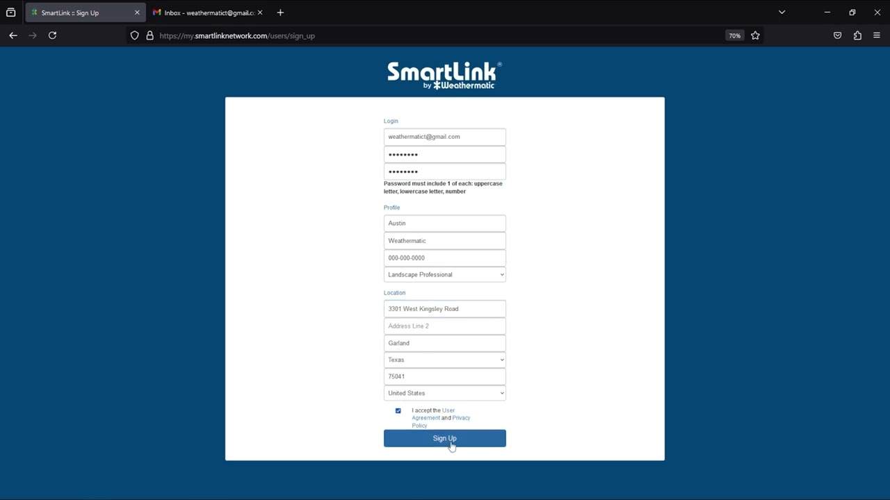 How to Create a SmartLink Account