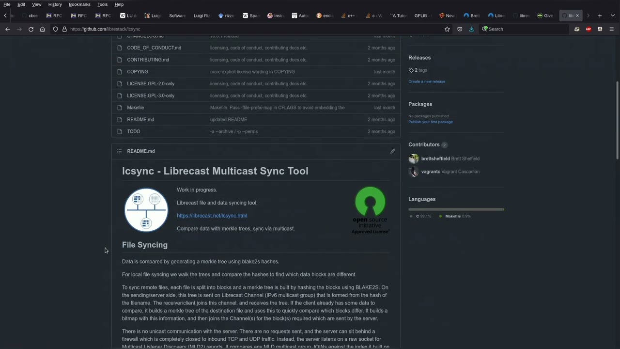 librecast gives up github.
