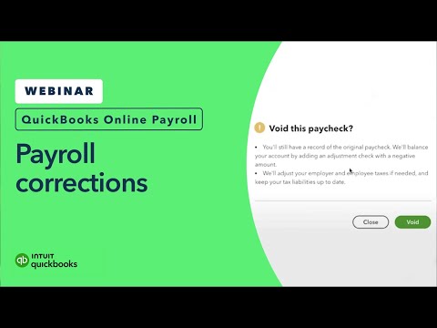 Payroll corrections in QuickBooks Online Payroll