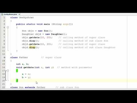 Learn 108 Hierarchical Inheritance in Java Programming Hindi - Mind Luster