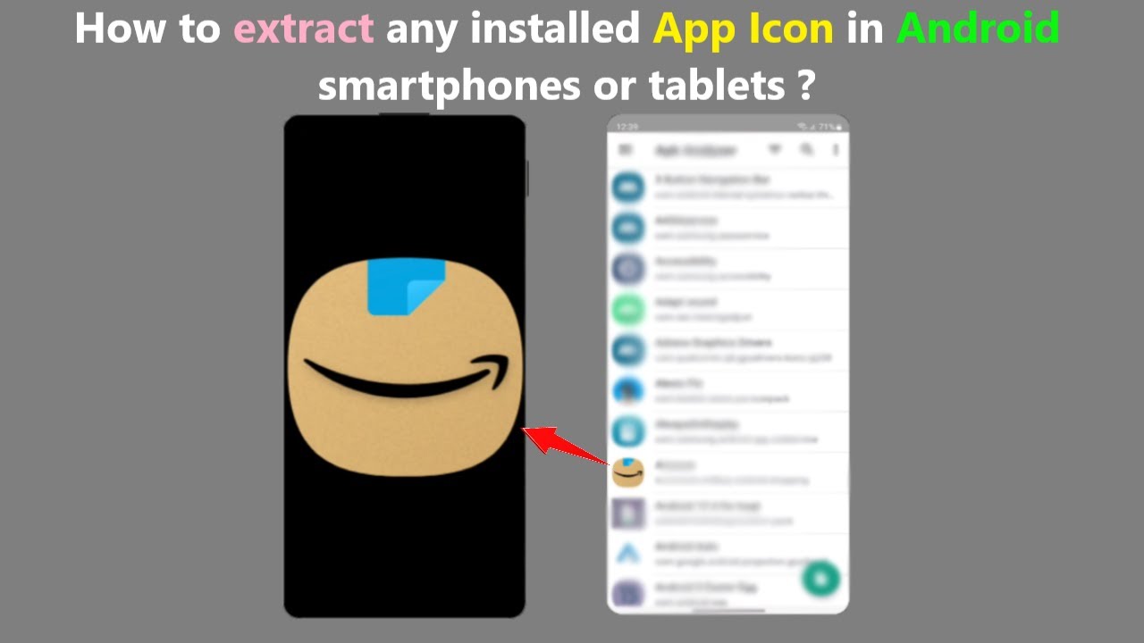 How to extract any installed App Icon in Android smartphones or tablets ?