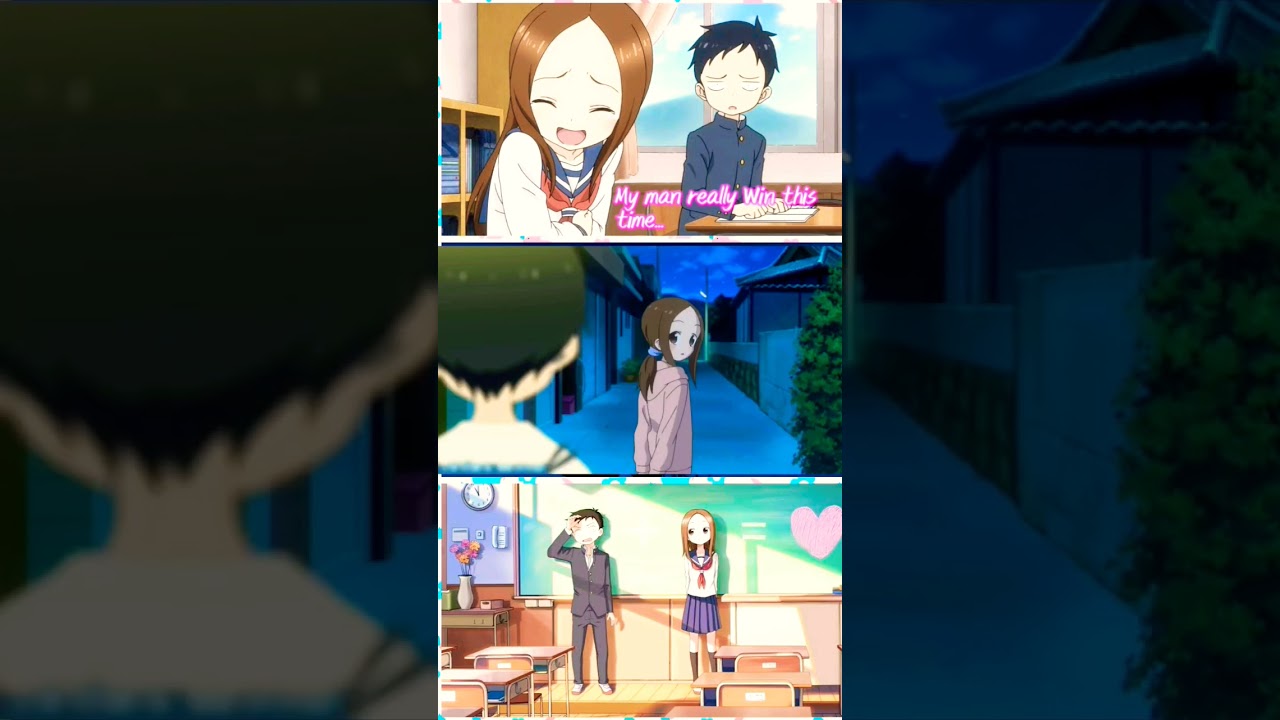 Nishikata makes Takagi San Blush #anime #animeshorts