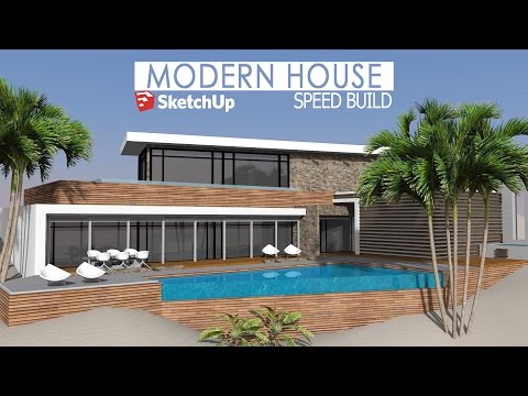 How to design a luxurious villa having epic infinity pool with sketchup ...