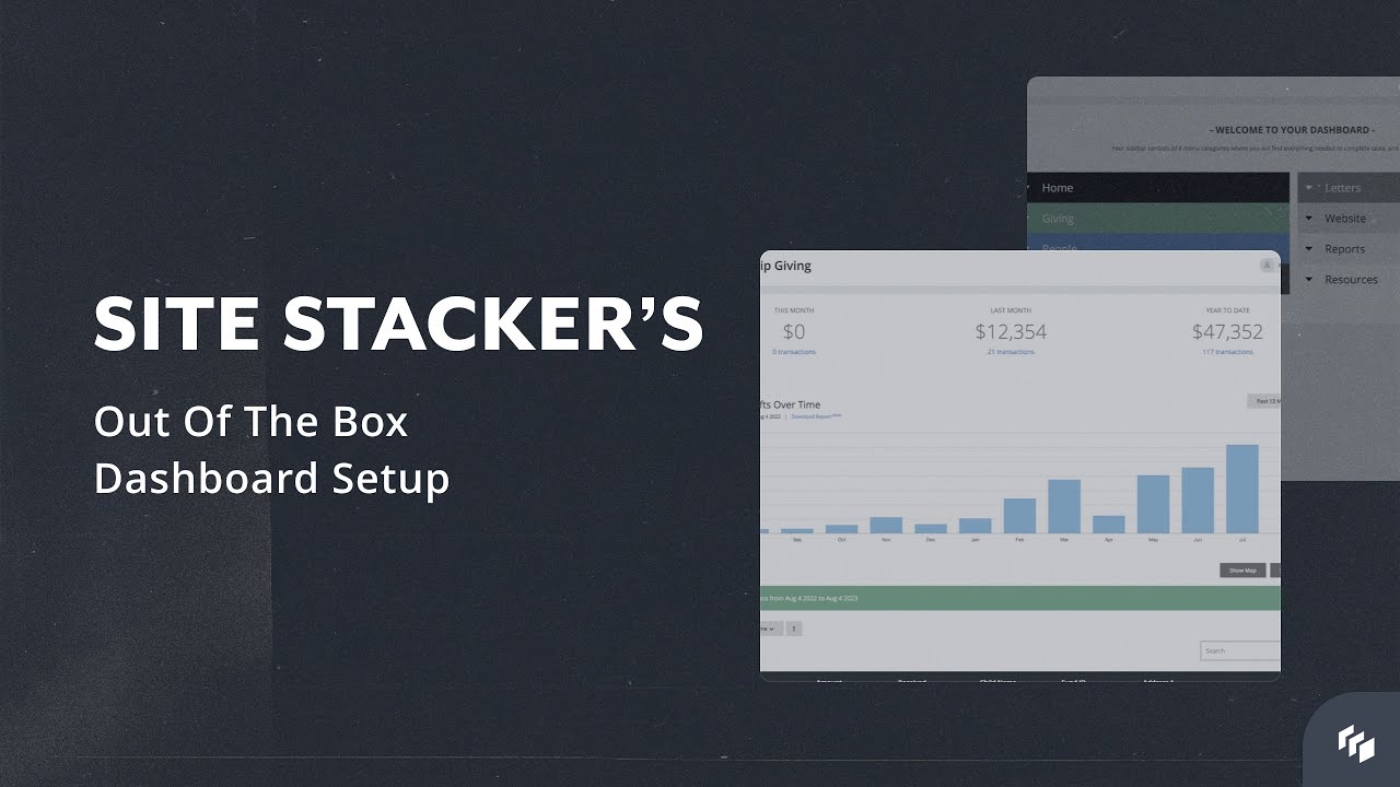 Site Stacker's Out of the Box Dashboard Setup