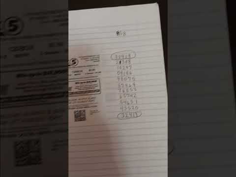 My Maryland Lottery Workout for pick 5