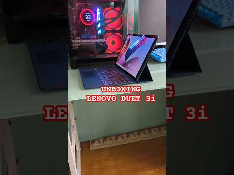 Unboxing Lenovo Duet 3i Tablet Windows 11 include Keyboard & Pen Stylush