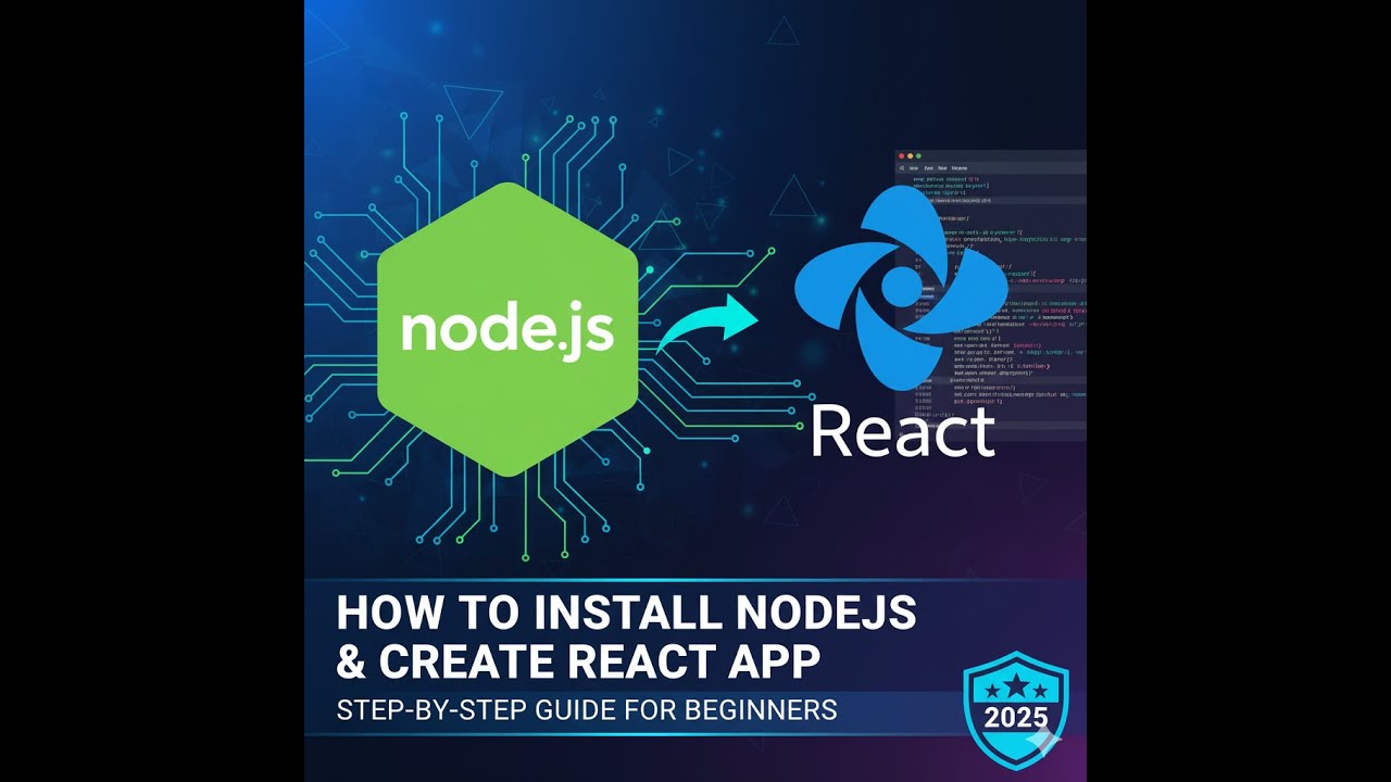 How to Install Node.js & Create React App | Step-by-Step Guide for Beginners (2025)