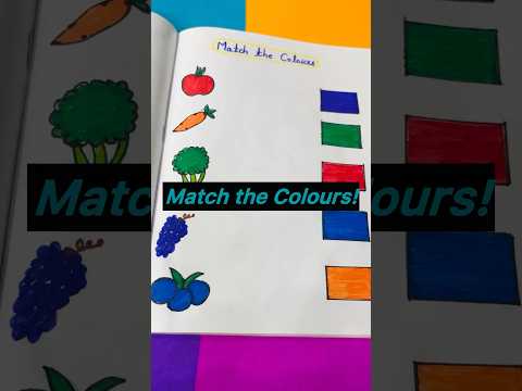 Match the Colors | Fun Learning Activity for Kids 🎨🍎🫐