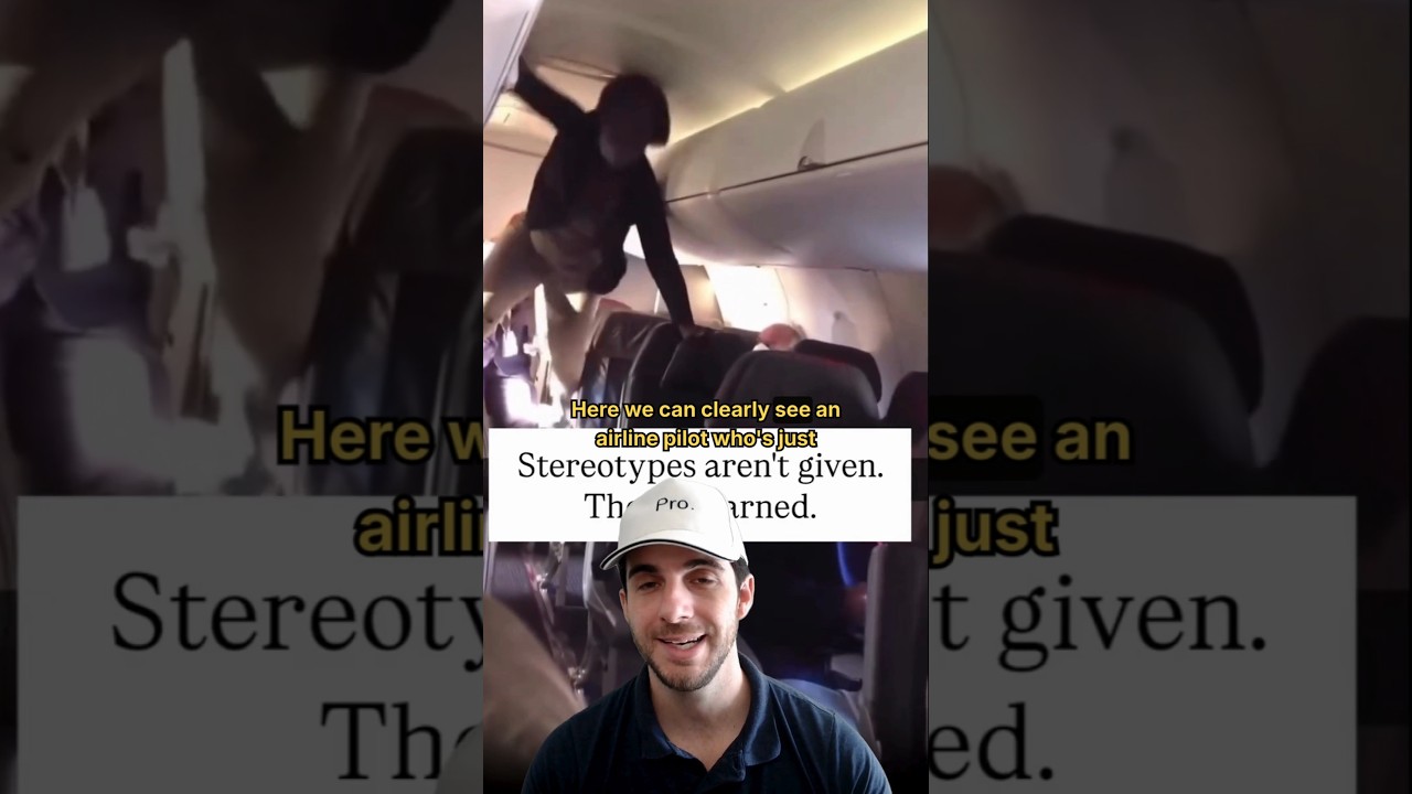 Airline pilot conducting a pre-flight inspection 🔥 pro member of society