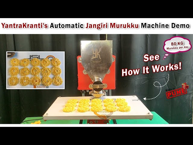 Murukku Chakali Making Machine - Murukku Machine With Conveyor System ...