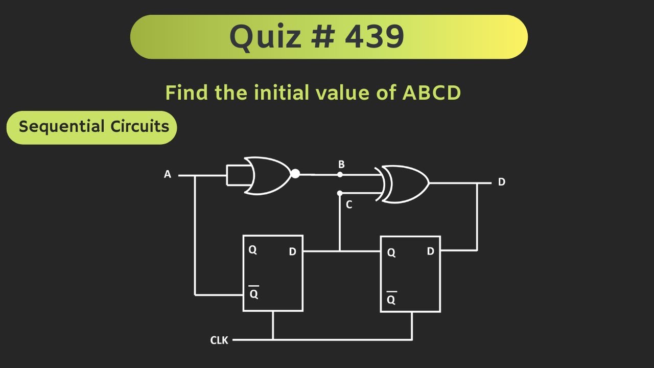 Sequential Circuit Solved Problem (Digital Electronics) | Quiz # 439