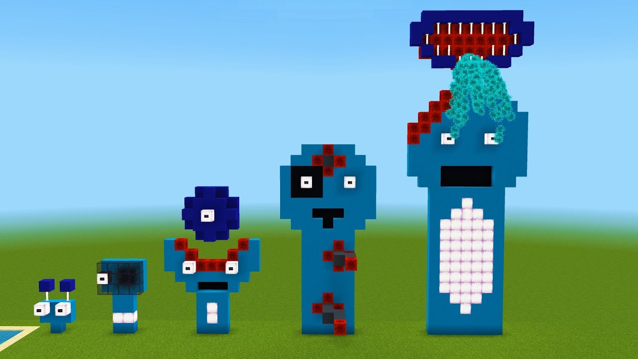 Evolution Light Blue Sprunki In Minecraft PE 