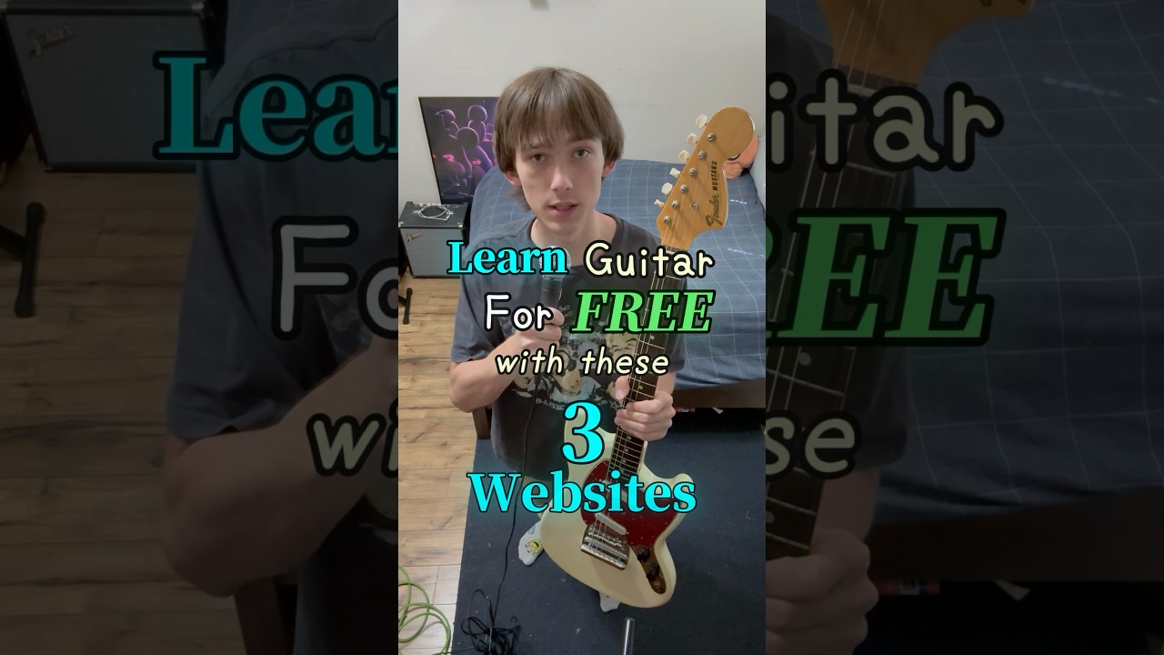 Learn Guitar For FREE with these websites! #guitar #electricguitar #rock #music #guitarist #musician