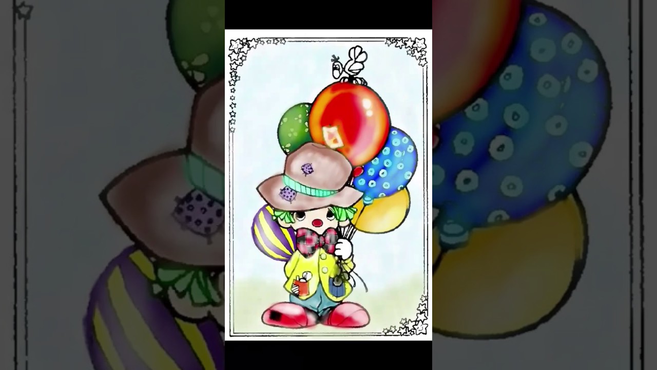 Colorear payasos paso a paso
