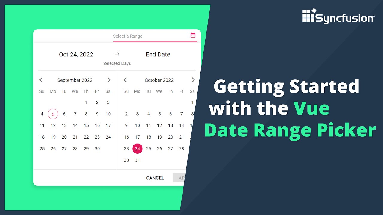 Getting Started with the Vue Date Range Picker