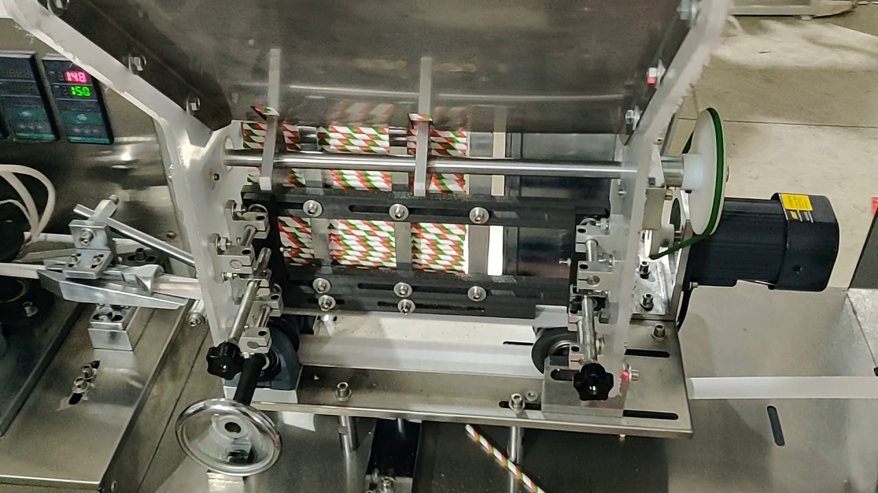 Single paper straw packaging machine