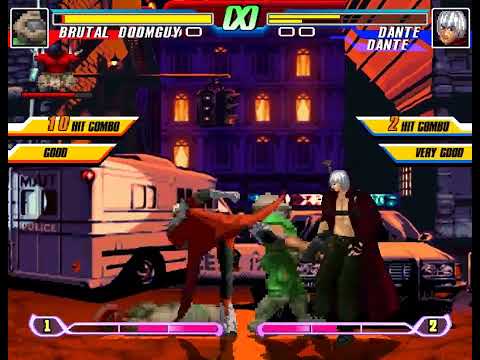 M.U.G.E.N - Brutal Doomguy vs. Dante 2x