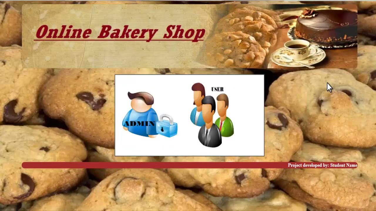 Online Bakery Shop System PHP