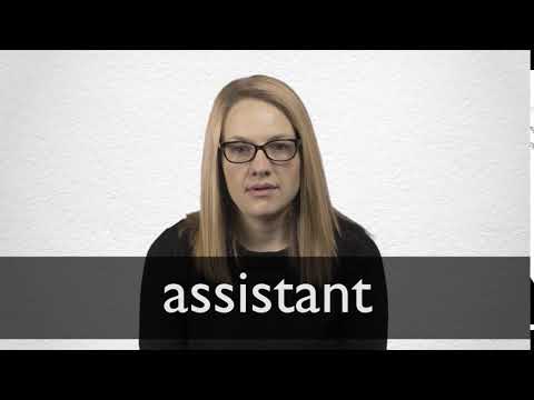 ASSISTANT definition and meaning | Collins English Dictionary