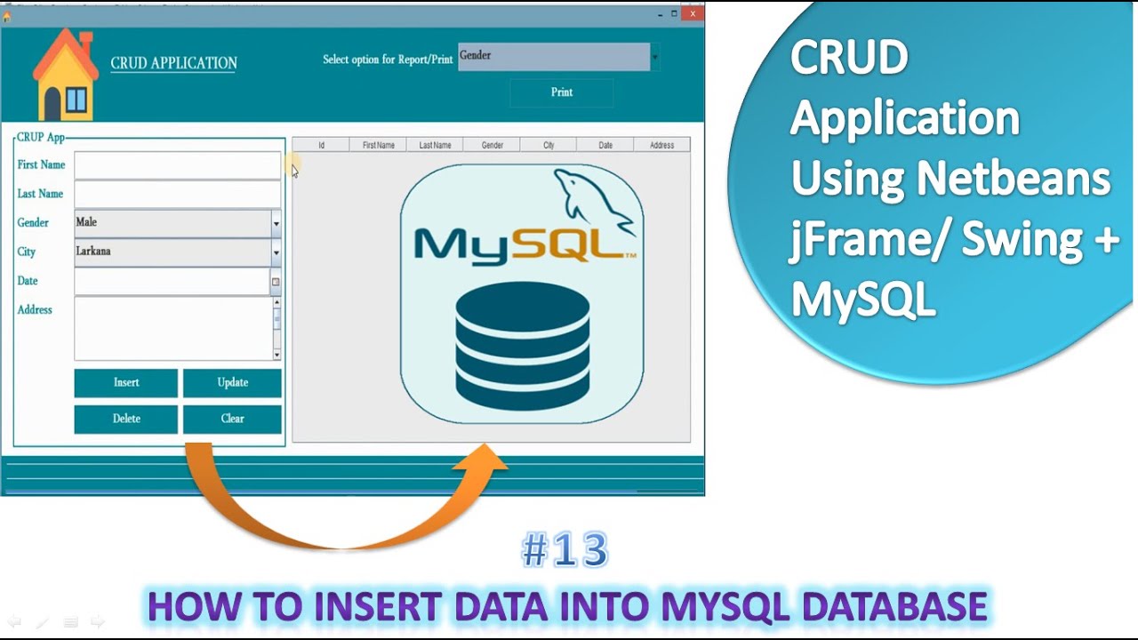 13 how to insert data into mysql database using java swing netbeans