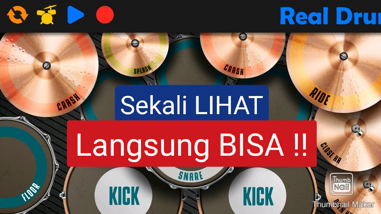 TUTORIAL PALING DASAR BERMAIN REAL DRUM BAGI PEMULA