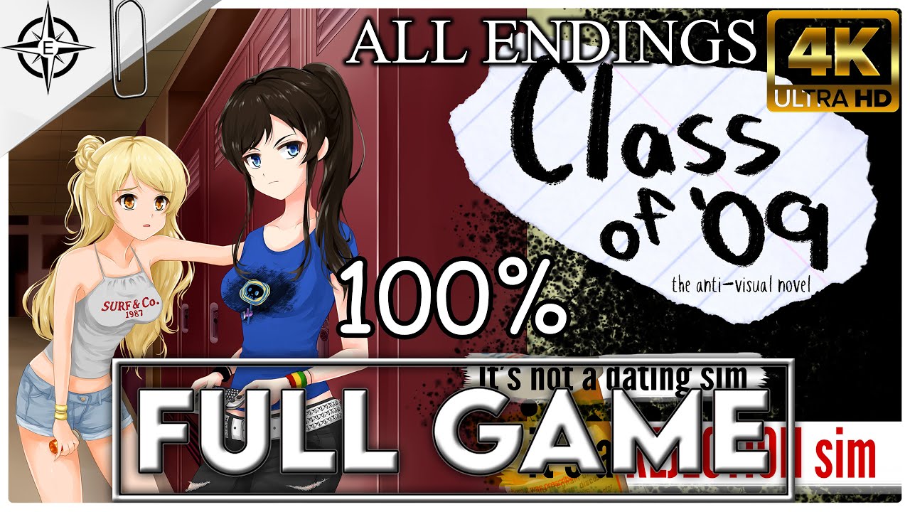 CLASS OF '09 Gameplay 100% Walkthrough (All Endings) FULL GAME [4K UHD]