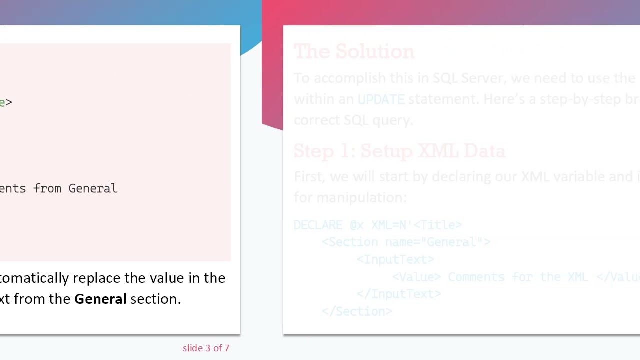 How to Replace Node Values in XML Data Using SQL Server