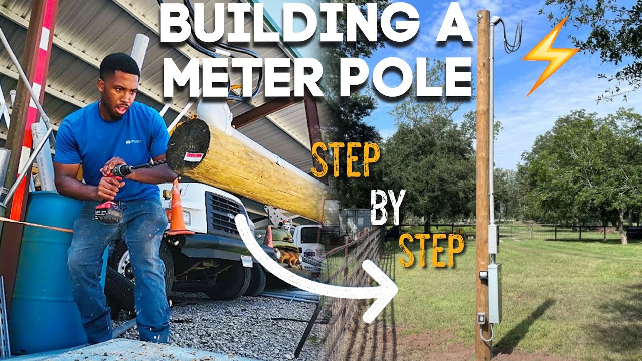 How To Build A “200 Amp” Utility Pole For Beginners | Guided Tutorial!