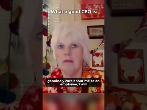 What being a good CEO meansβ¦