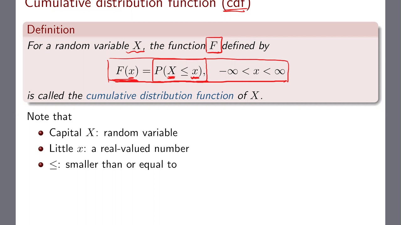 [Chapter 4] #2 Cumulative distribution function