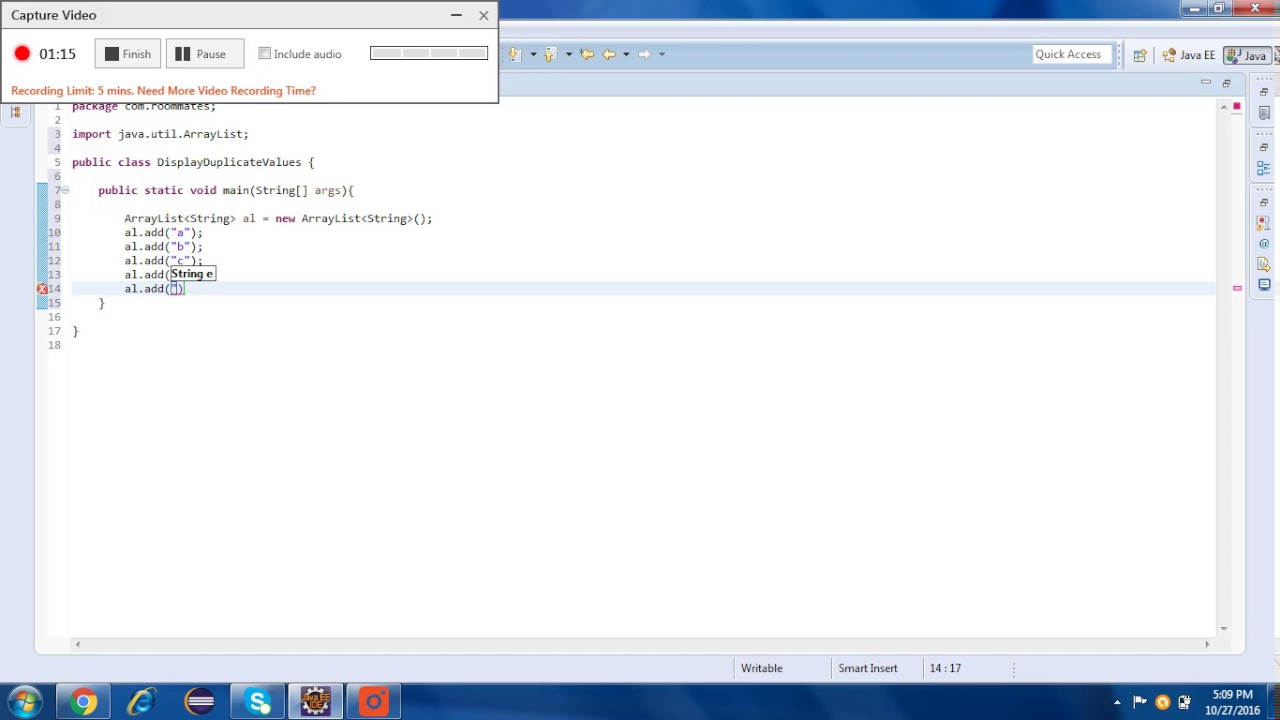 Print Duplicate values using ArrayList in Java