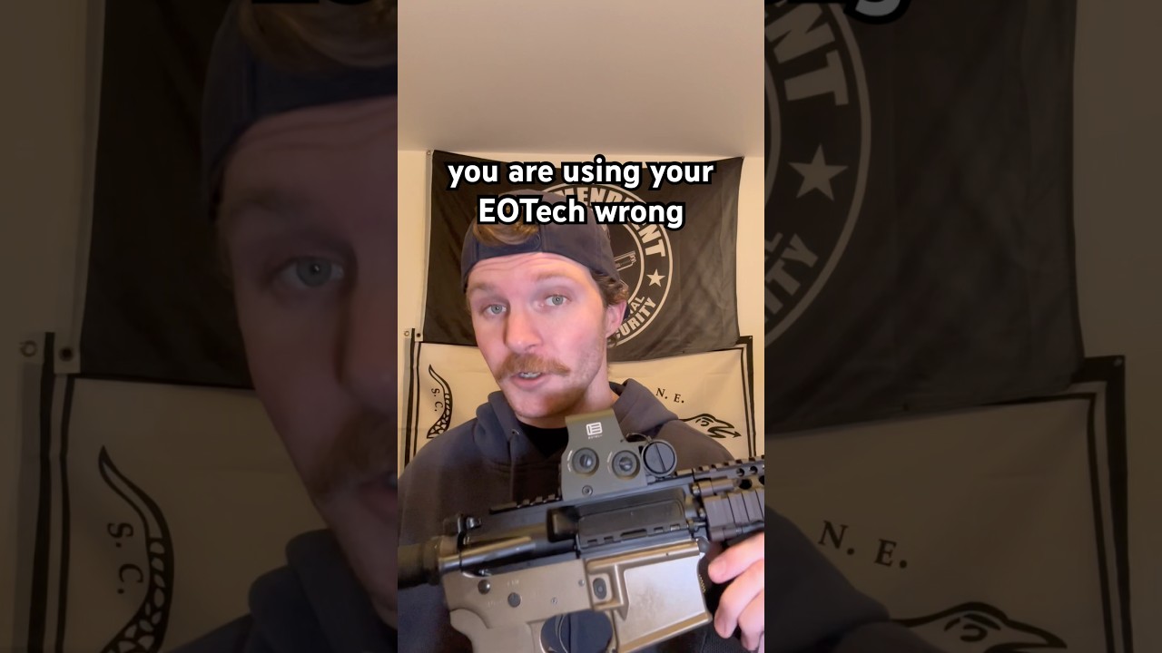 You are using your eotech WRONG… #foryou #pewpew #viralvideo #eotech #fyp #like #comment #subscribe