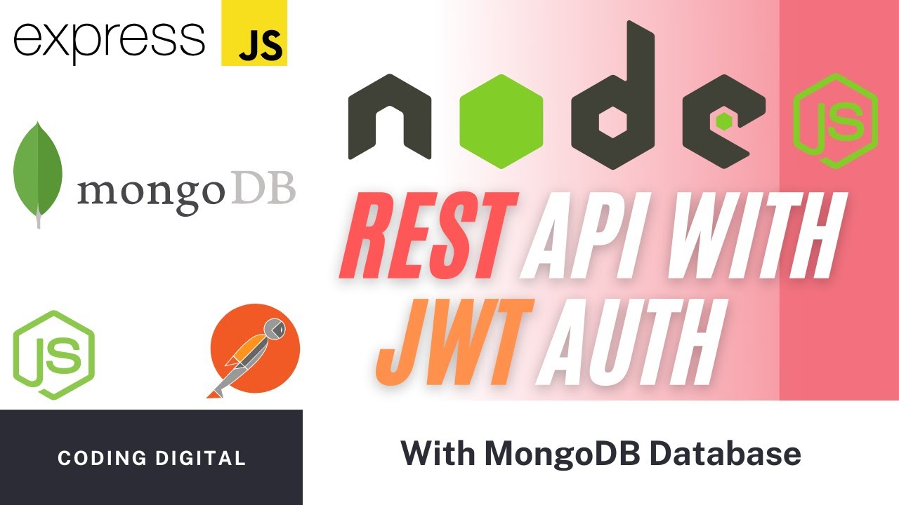 Node.js REST API with MongoDB Database | With Postman & JWT | Coding Digital
