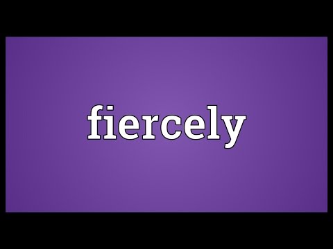Fiercely Meaning