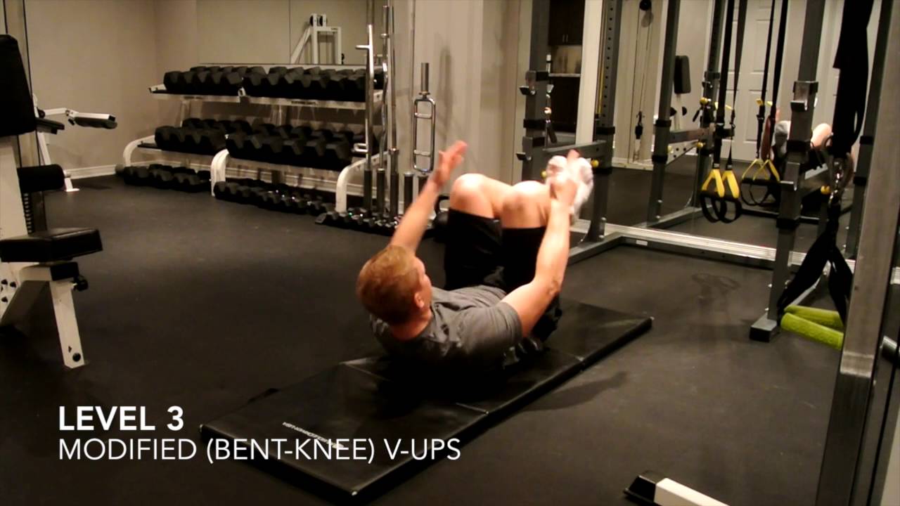 V-Up Progression - Levels 1-4