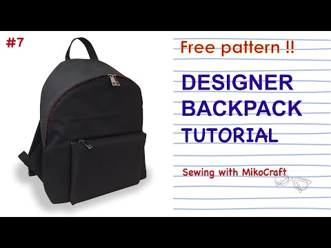 Designer Backpack’s Free Pattern and Tutorial – Miko Santoso