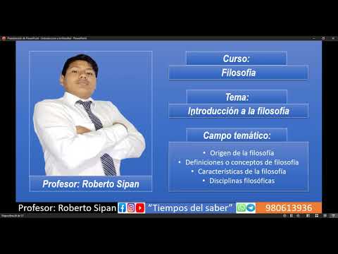 disciplinas filosóficas - introducción a la filosofía/tiempos del saber