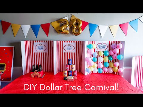 DIY Dollar Tree Carnival/Circus! Easy, cheap party idea!