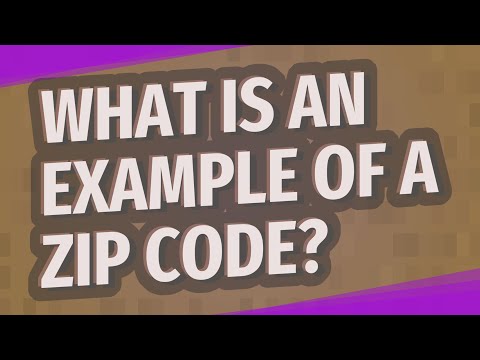 What is an example of a zip code?