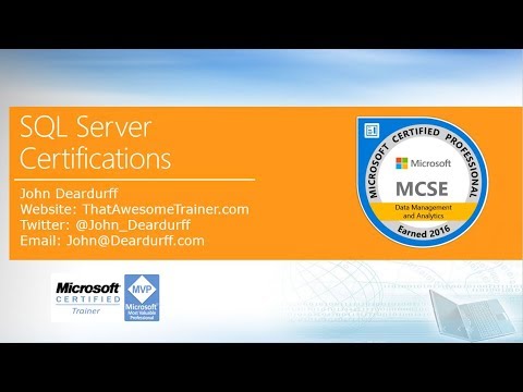 Microsoft SQL Server Certifications 2017