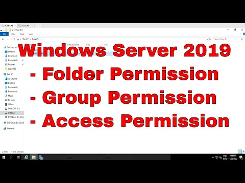 Windows Server 2019 Folder Permission allow access by group user